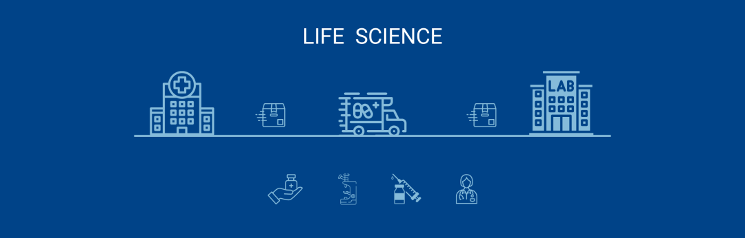 Monitoring in the life science sector for transportation and stationa